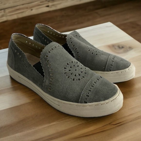 Skechers | Shoes | Skechers Womens Sz 6 Vapor Pike Gray Suede Leather ...